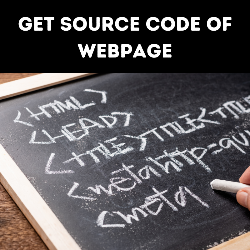 How to Get Source Code of Webpage | Superseoplus How to Get Source Code of Webpage | Superseoplus